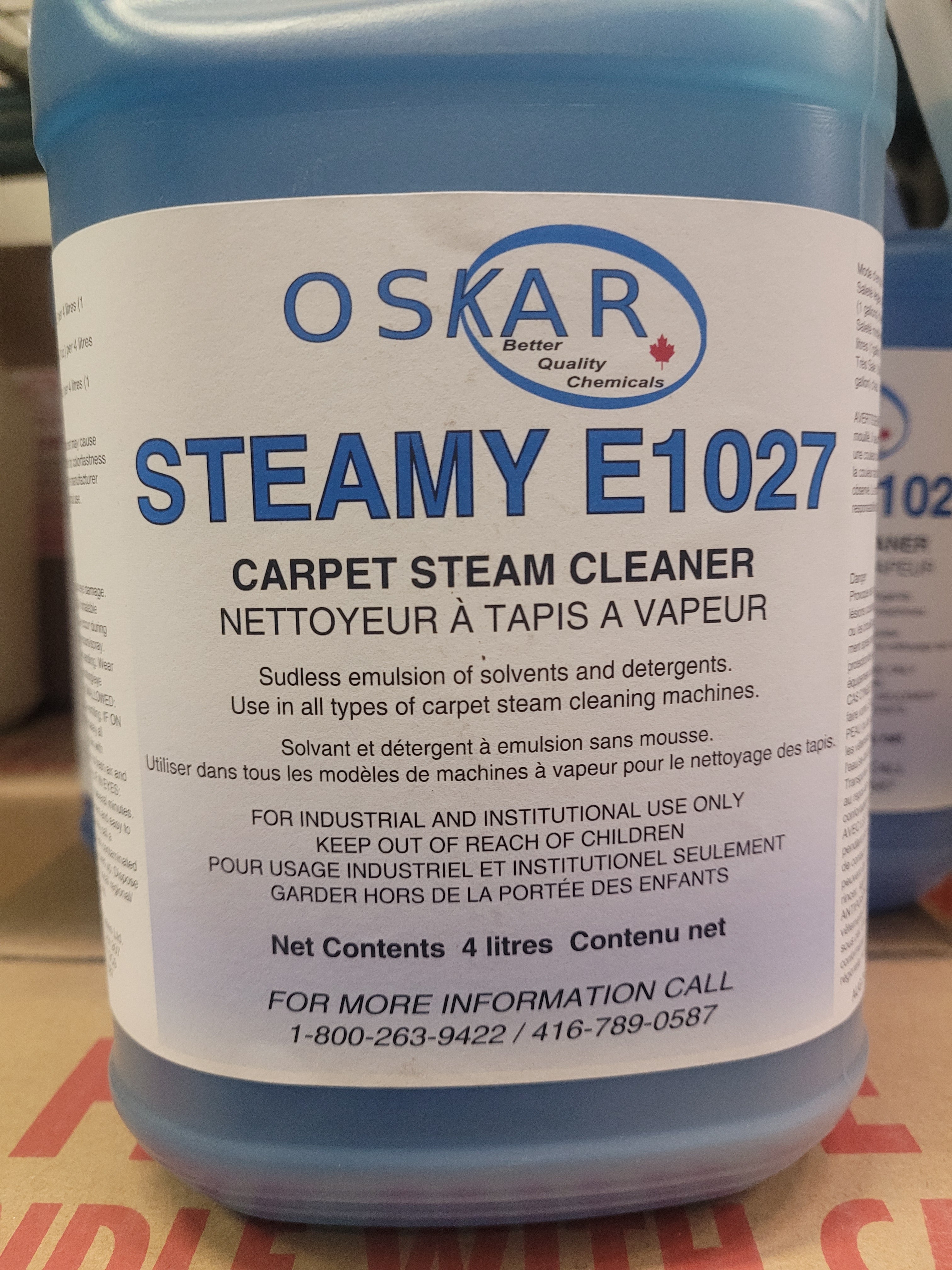 1027 STEAMY LIQUID CARPET CLEANER 4L – Tex Euro Industrial Sales Ltd.