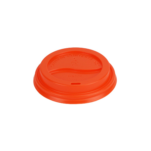 ORANGE PLASTIC DOME LIDS (1000/CASE) – Tex Euro Industrial Sales Ltd.