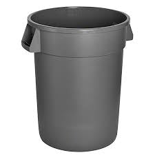 9620 20GL ROUND GREY WASTE CONTAINER – Tex Euro Industrial Sales Ltd.