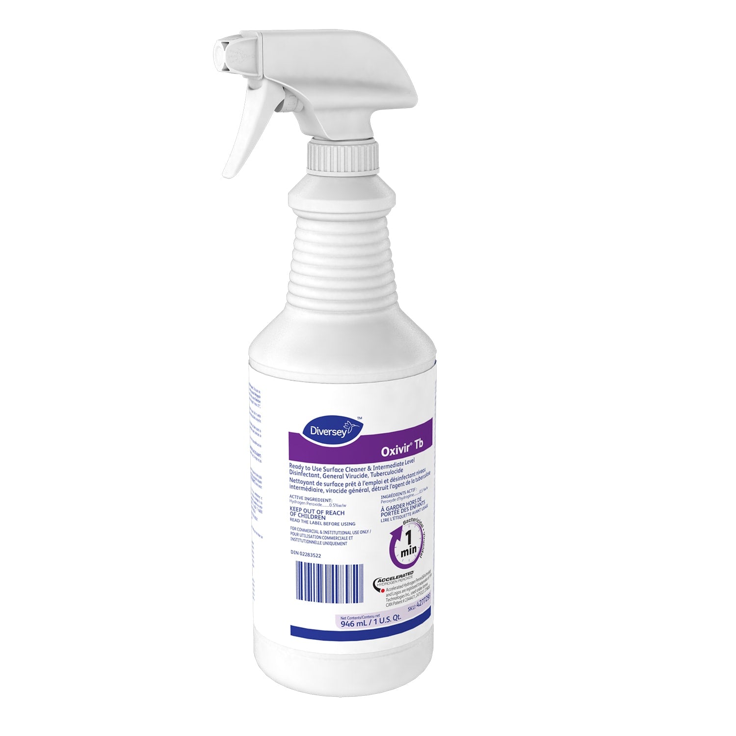 OXIVIR TB RTU DISINFECTANT SPRAY 4277293 DIVERSEY *946ML – Tex Euro ...