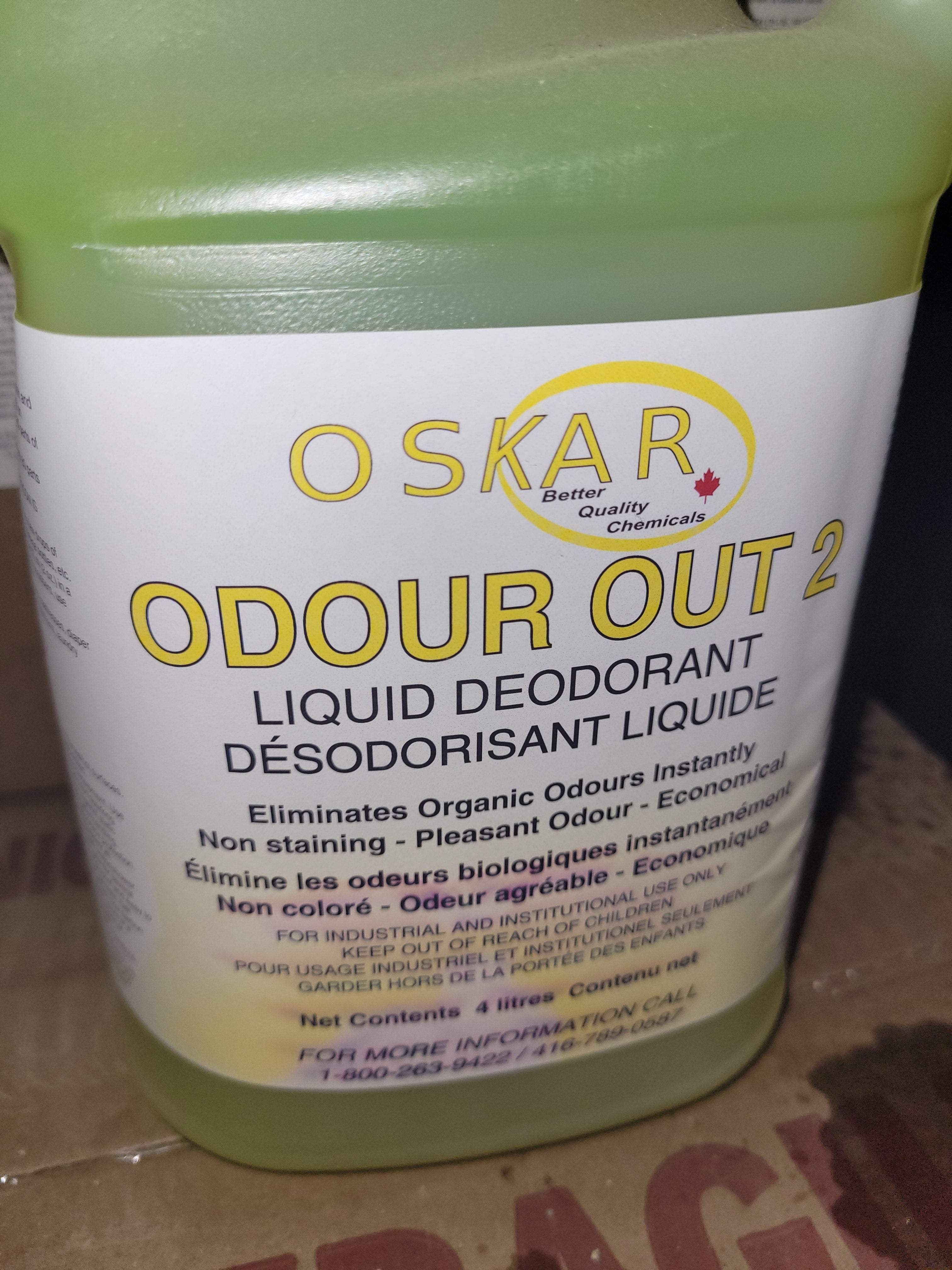 #2 ODOUR OUT LEMON LIQUID DEODORIZER MULTI PURPOSE 4L – Tex Euro ...