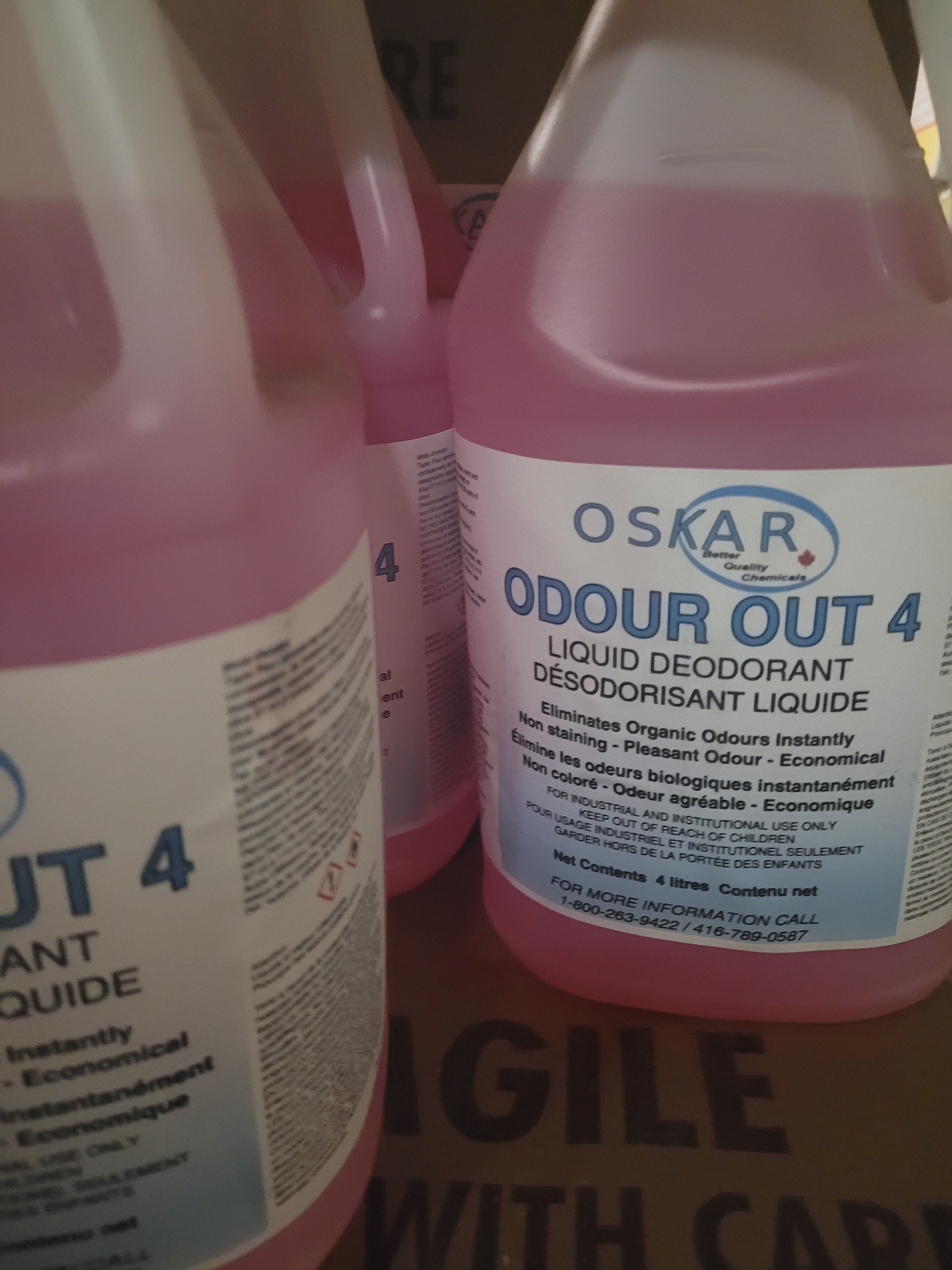 #4 ODOUR OUT LIQUID DEODORIZER CHERRY 4L – Tex Euro Industrial Sales Ltd.