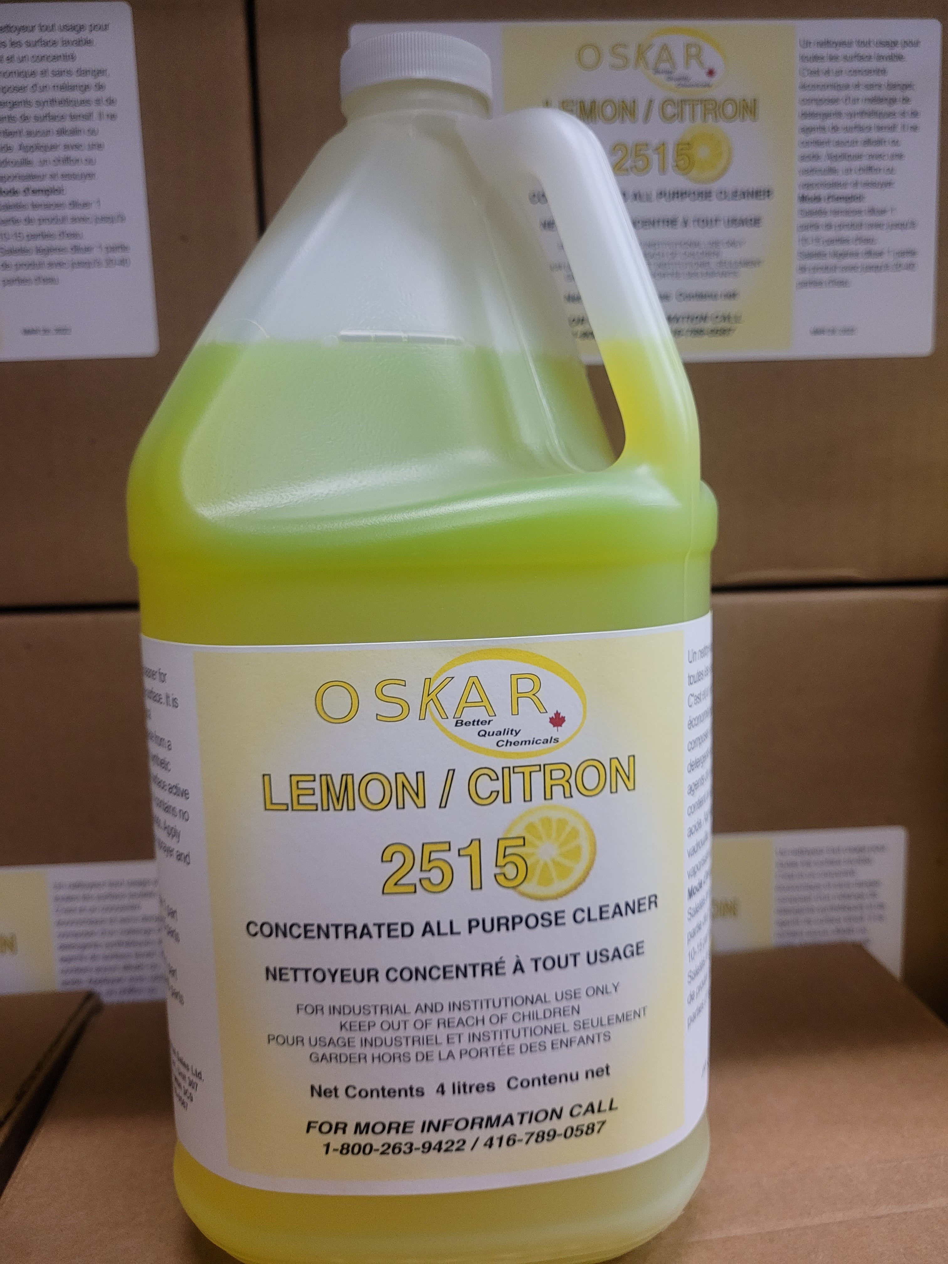 2515 ALL PURPOSE CLEANER (LEMON SCENT - 4L) – Tex Euro Industrial Sales ...