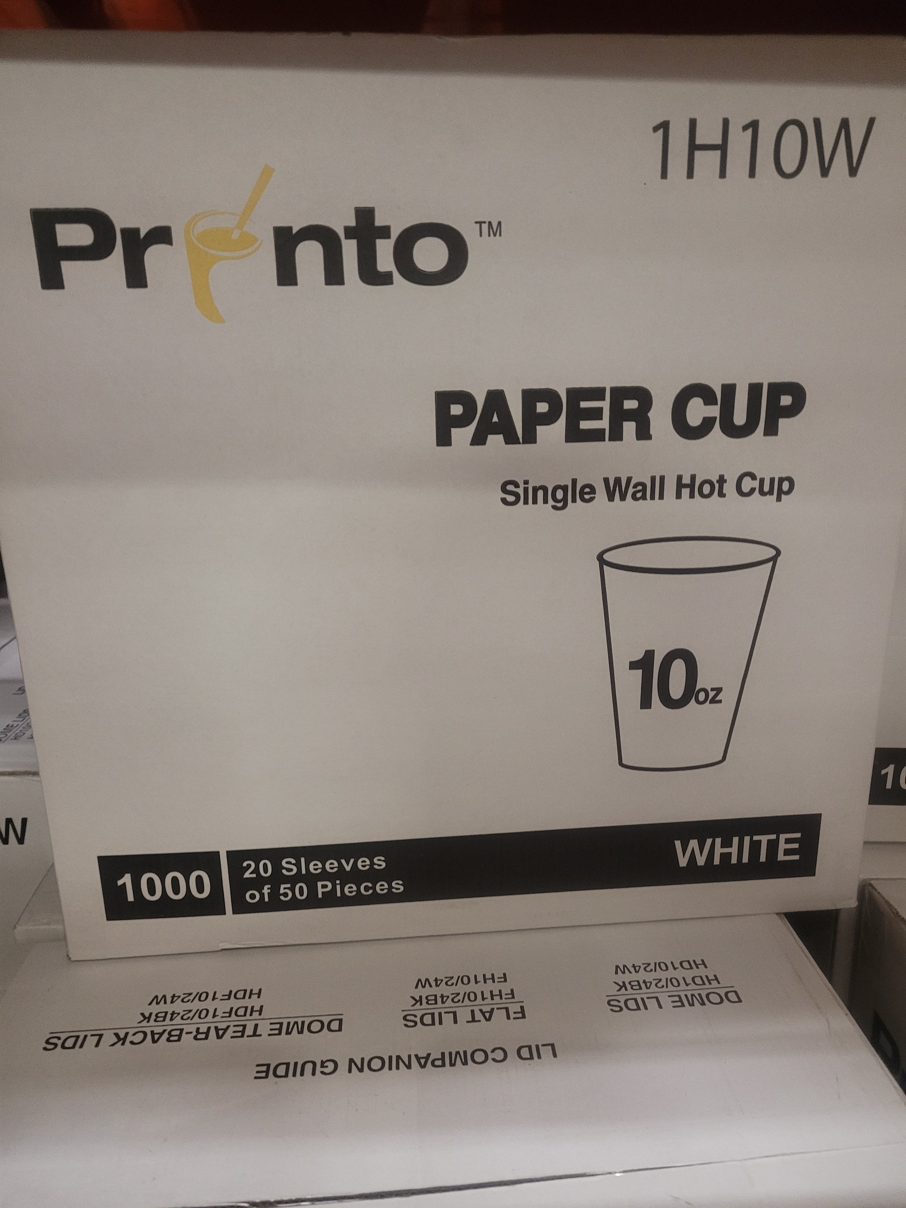 10oz white Pronto paper cups (1000/CASE) – Tex Euro Industrial Sales Ltd.