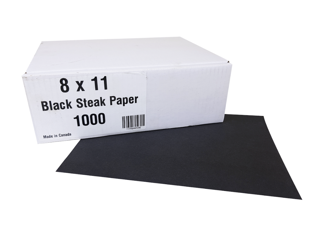 8X11 BLACK STEAK MARKET PAPER (1000/BOX) – Tex Euro Industrial Sales Ltd.